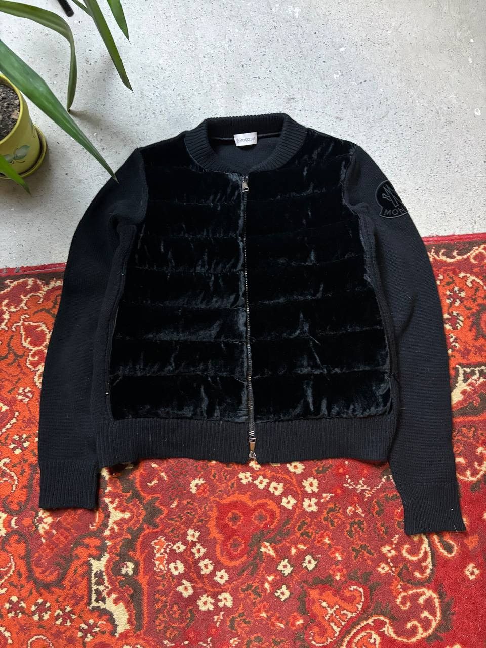 Designer × Luxury × Moncler Vintage Moncler Velvet Wool Cashmere ...