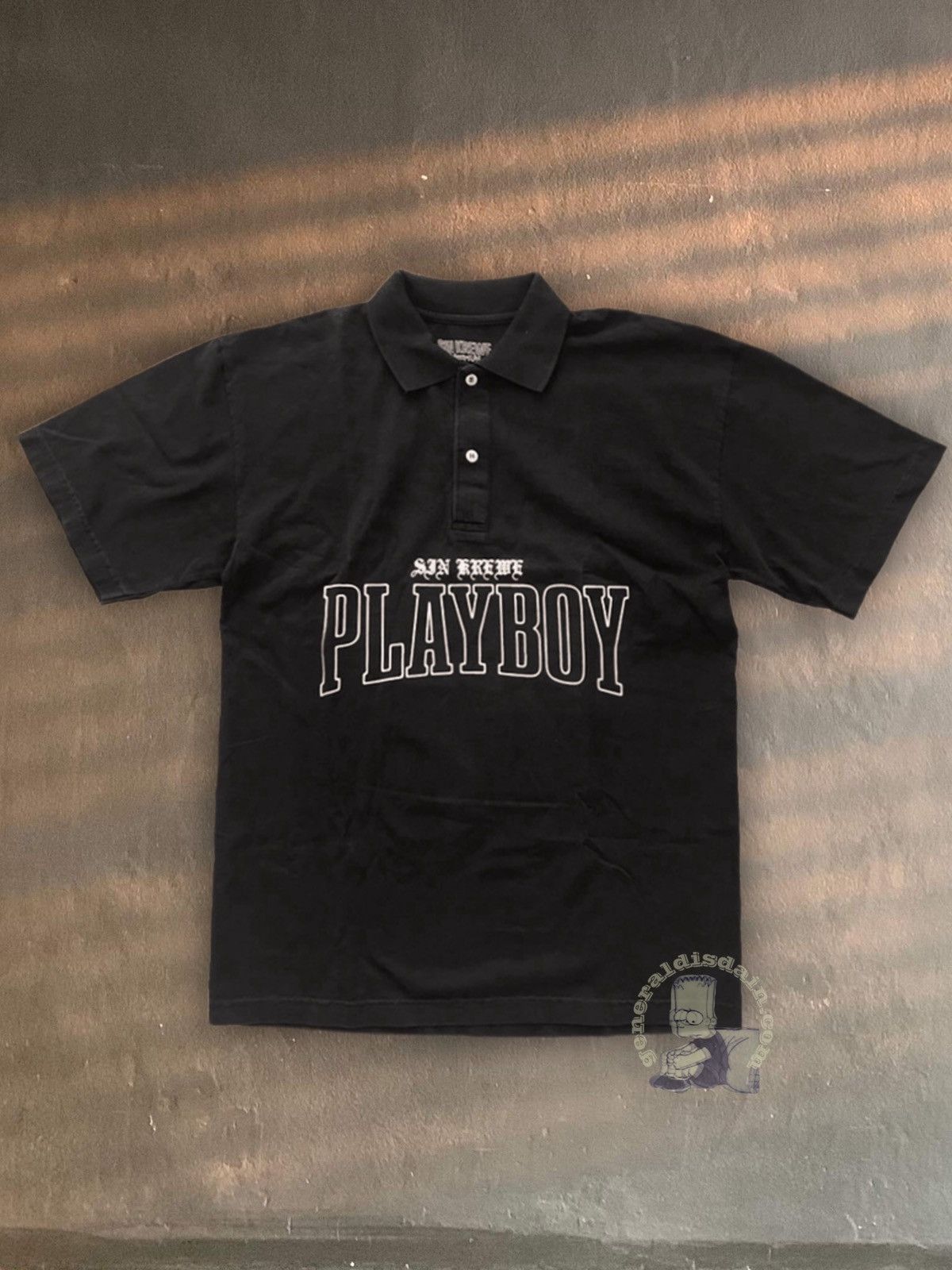 G59 Records × Streetwear G59 x CHETTA x SIN KREWE PLAYBOY POLO BLACK ...