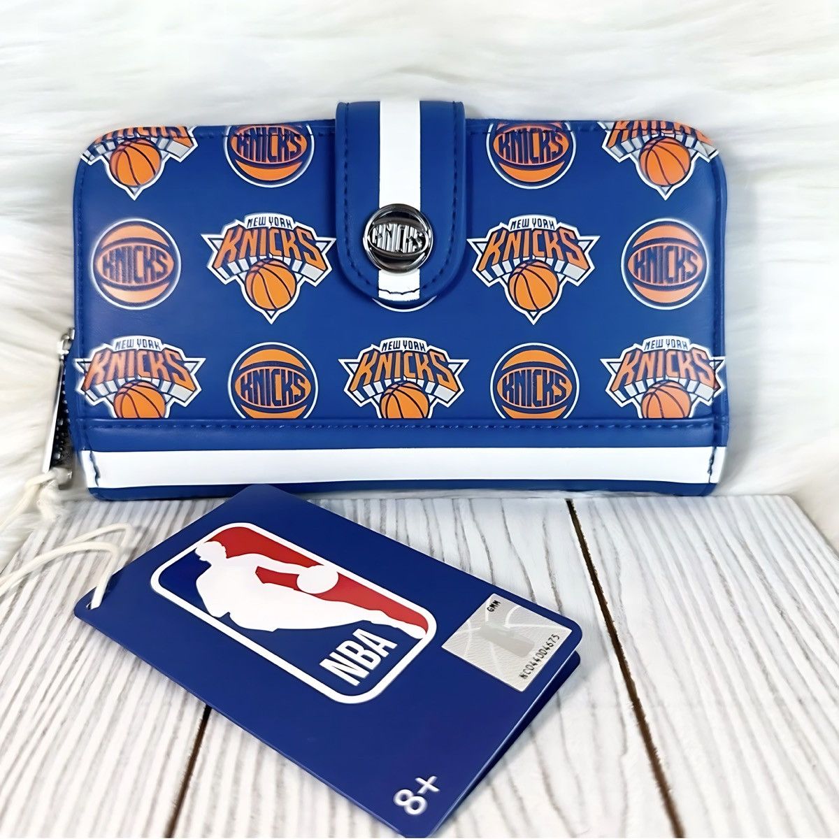 Designer × Disney × NBA NBA New York Knicks Logo Zip Around Wallet ...