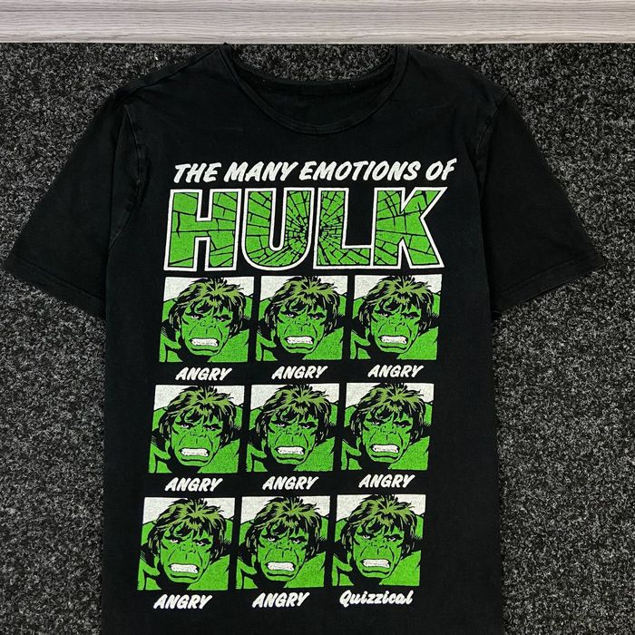 Marvel Comics Hulk Emotions Vintage Marvel Humor T-Shirt | Grailed