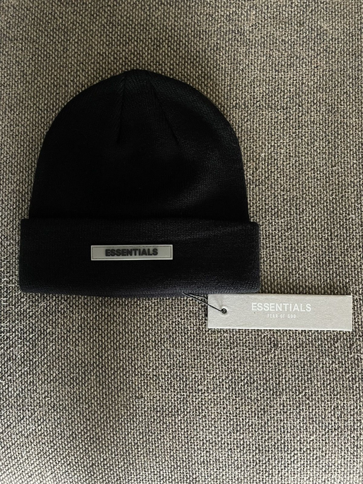Essentials Essentials Beanie Black fear of god | Grailed
