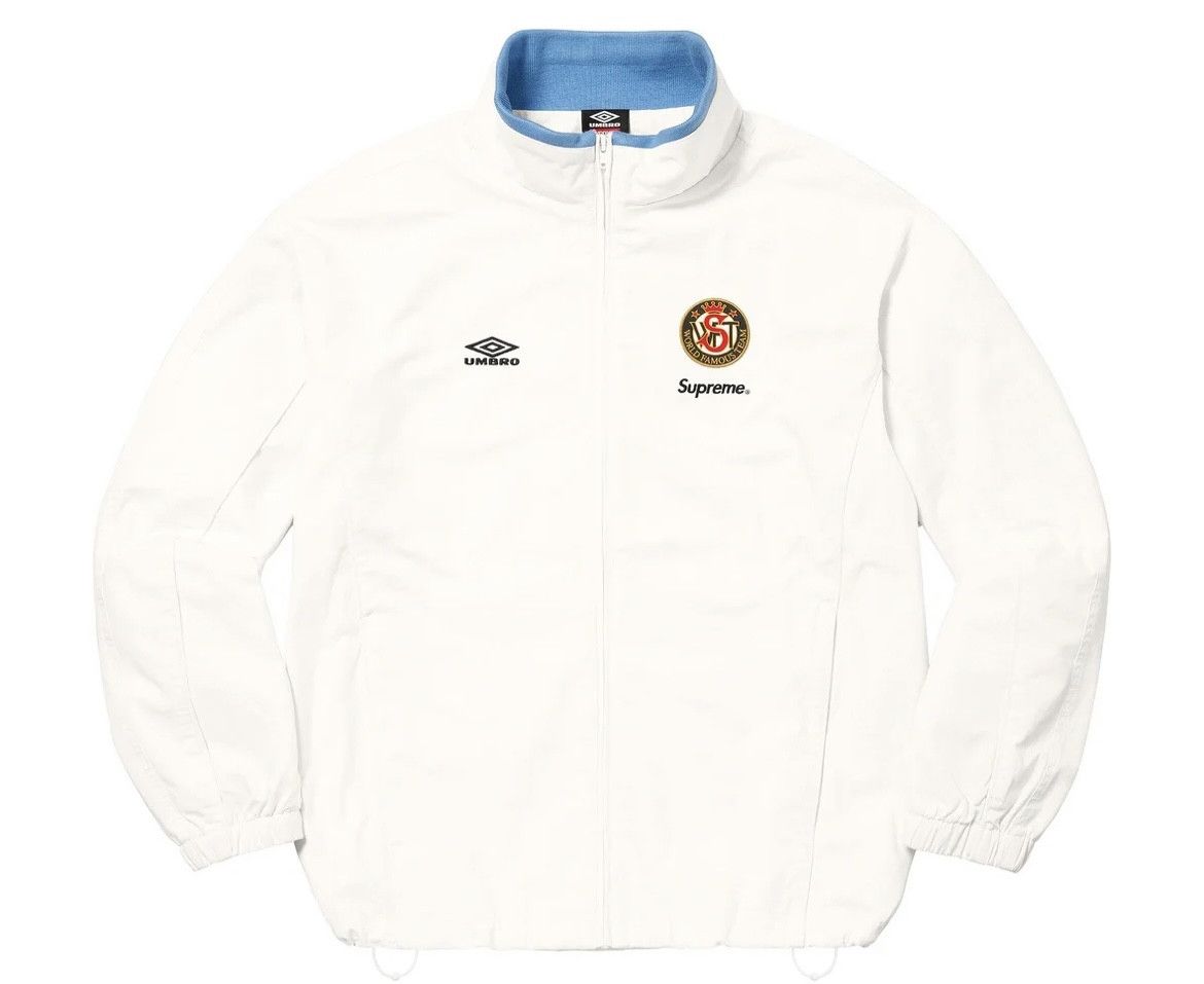 Supreme × Umbro Supreme Umbro Cotton Ripstop Track Jacket White XXL ...