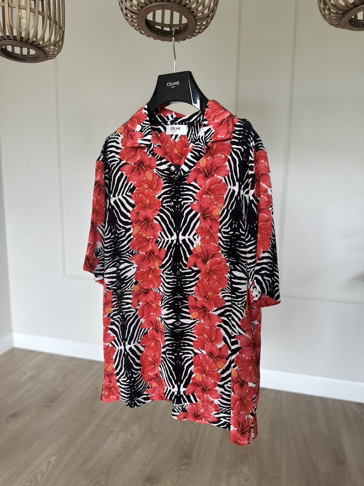 Celine × Hedi Slimane Celine SILK SHIRT SURF CAPSULE SS24 | Grailed