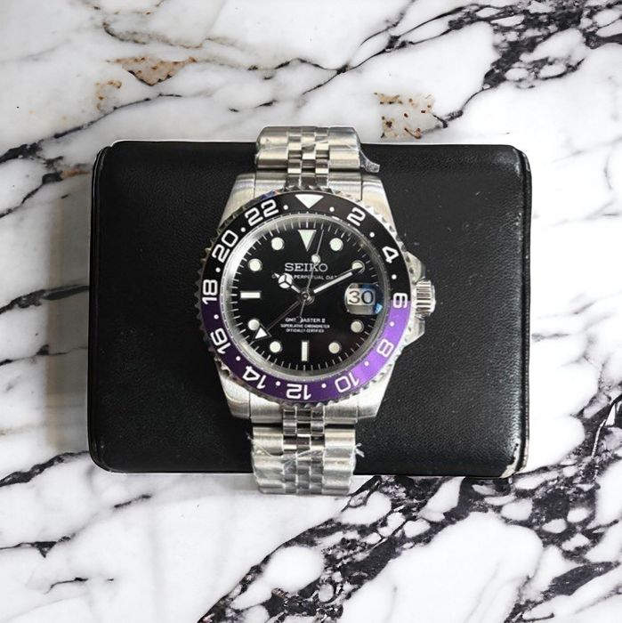 Seiko Seiko Mod NH35 GMT-Master 2 Purple 41mm Automatic Watch | Grailed