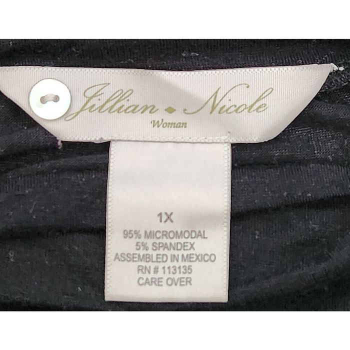 Other Jillian Nicole Woman Black Mock Turtle Neck Top 1X Plus | Grailed