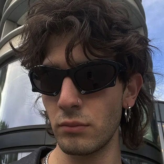 Rare × Streetwear × Vintage Punk Alien Sunglasses Punk Grunge 2000s ...