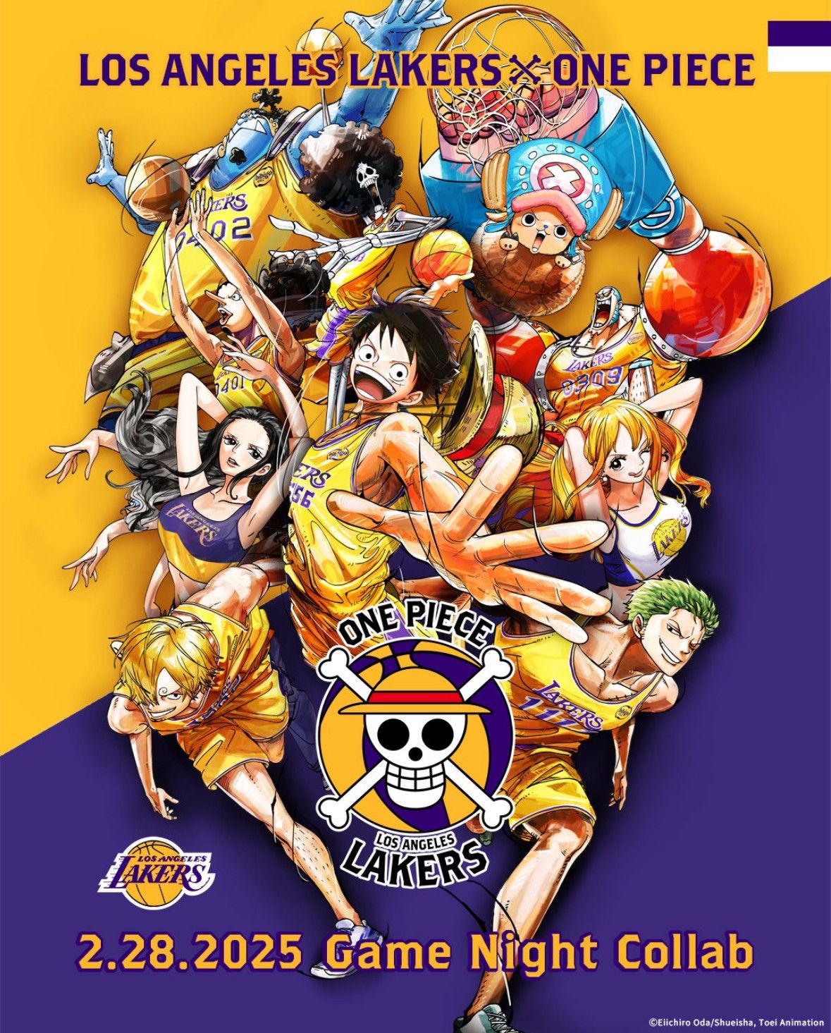 NBA Los Angeles Lakers x one piece poster | Grailed