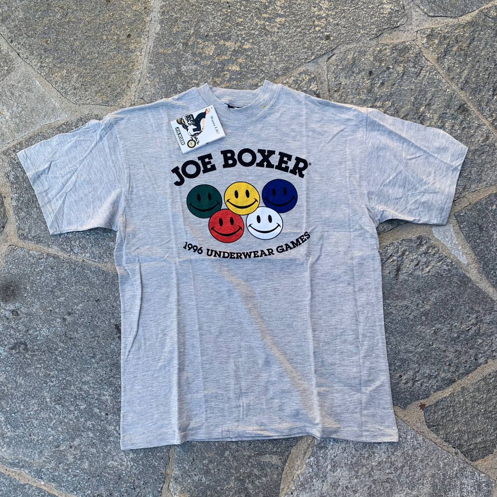 Joe Boxer × Vintage 1996 Joe Boxer Smiley Face T-shirt | Grailed