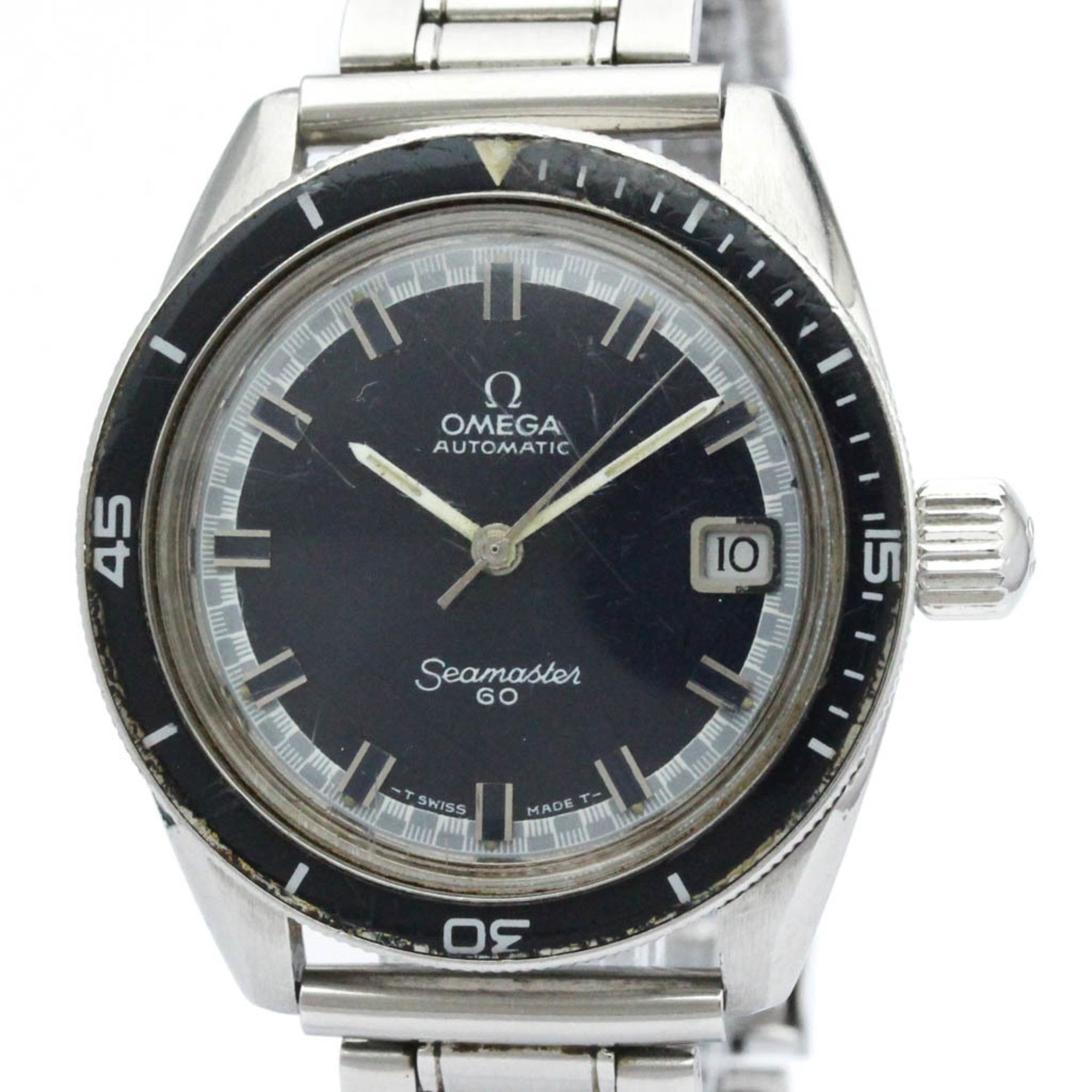 Omega Vintage OMEGA Seamaster 60 Big Crown Steel Automatic Mens Watch ...