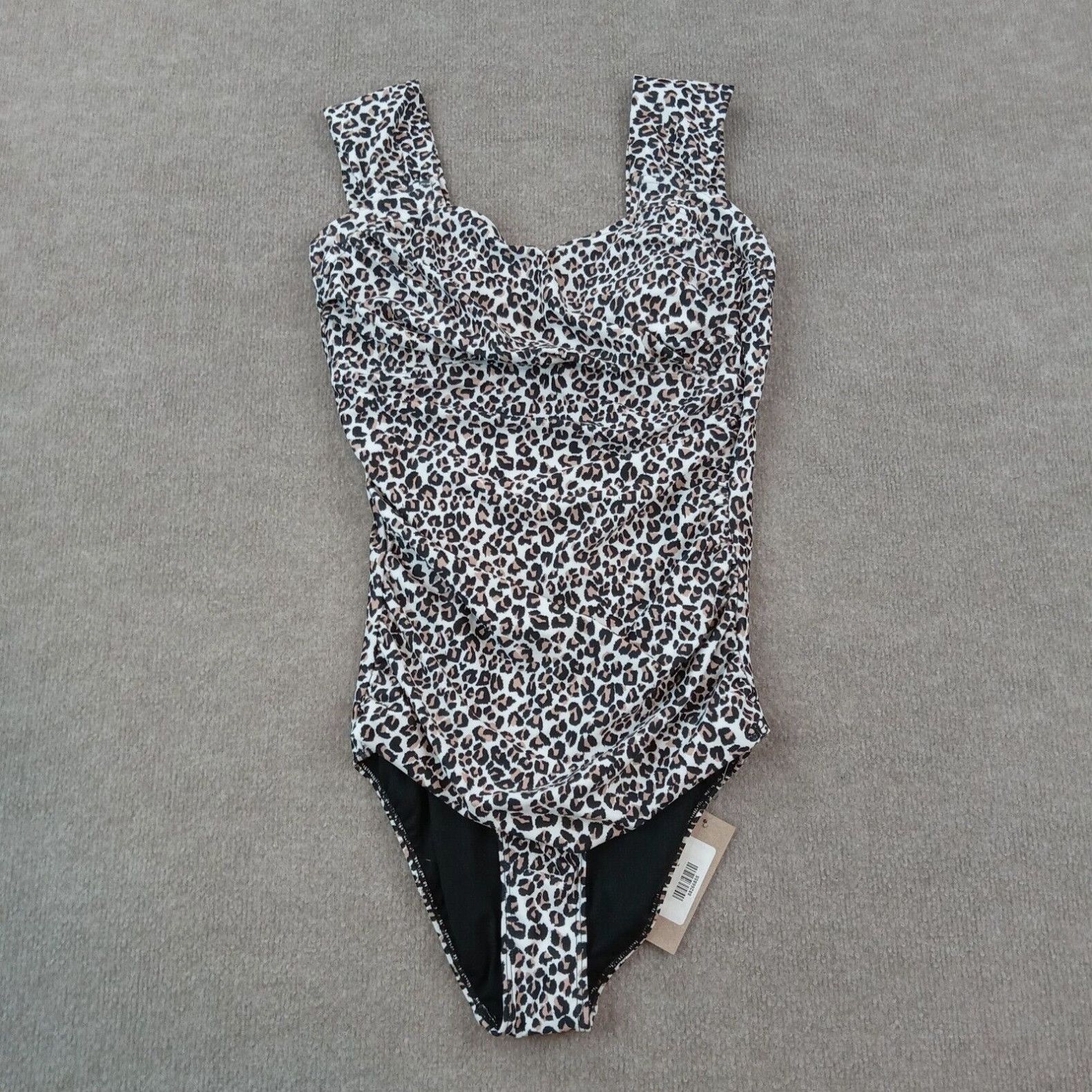 Vintage Albion Swim Suit Womens Large White Cheetah Print The Savannah ...