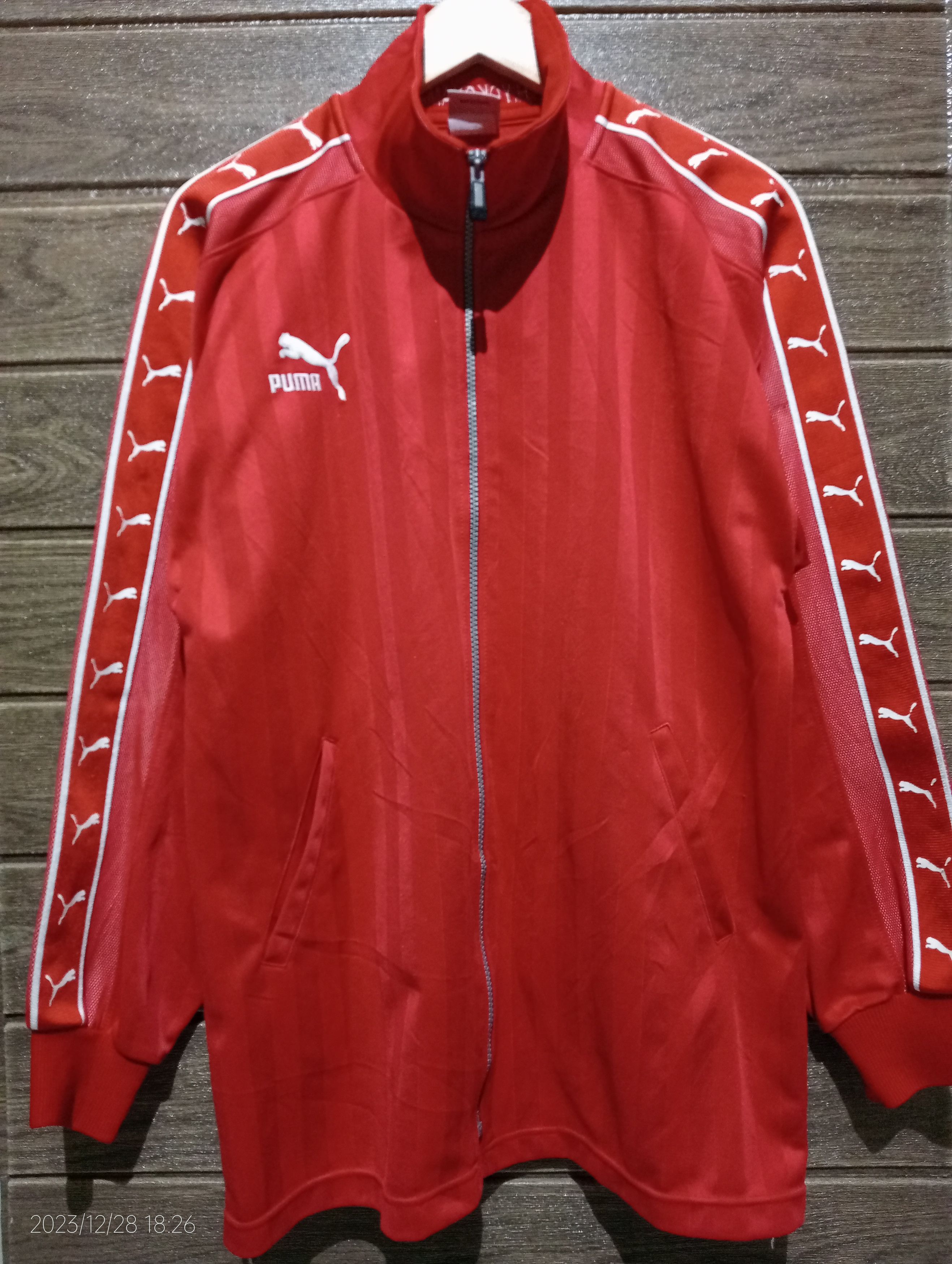 Japanese Brand × Puma 🔥Vintage '80s Puma X Hit Union Red Jacket Made in ...