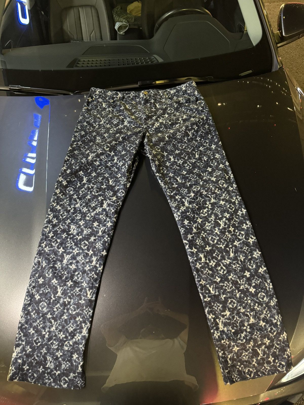 Louis Vuitton Louis Vuitton Monogram Denim Pants | Grailed