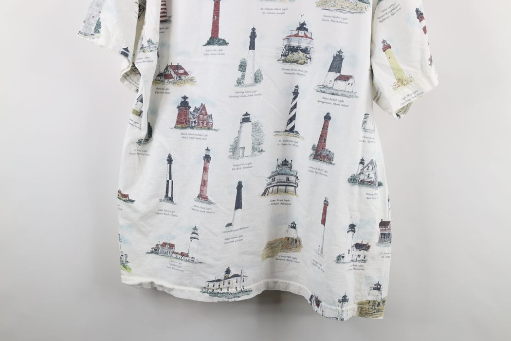 Vintage Vtg 90s Art Unlimited Print Lighthouse T-Shirt Cotton USA | Grailed