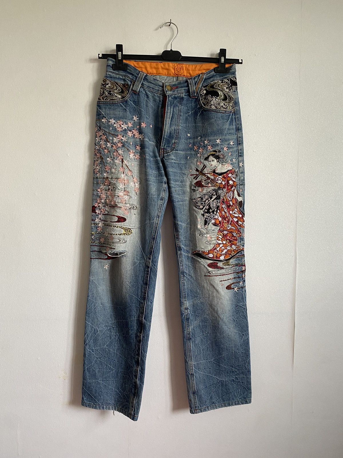 Japanese Brand The Japanese Tradition Embroidered Jeans | Grailed