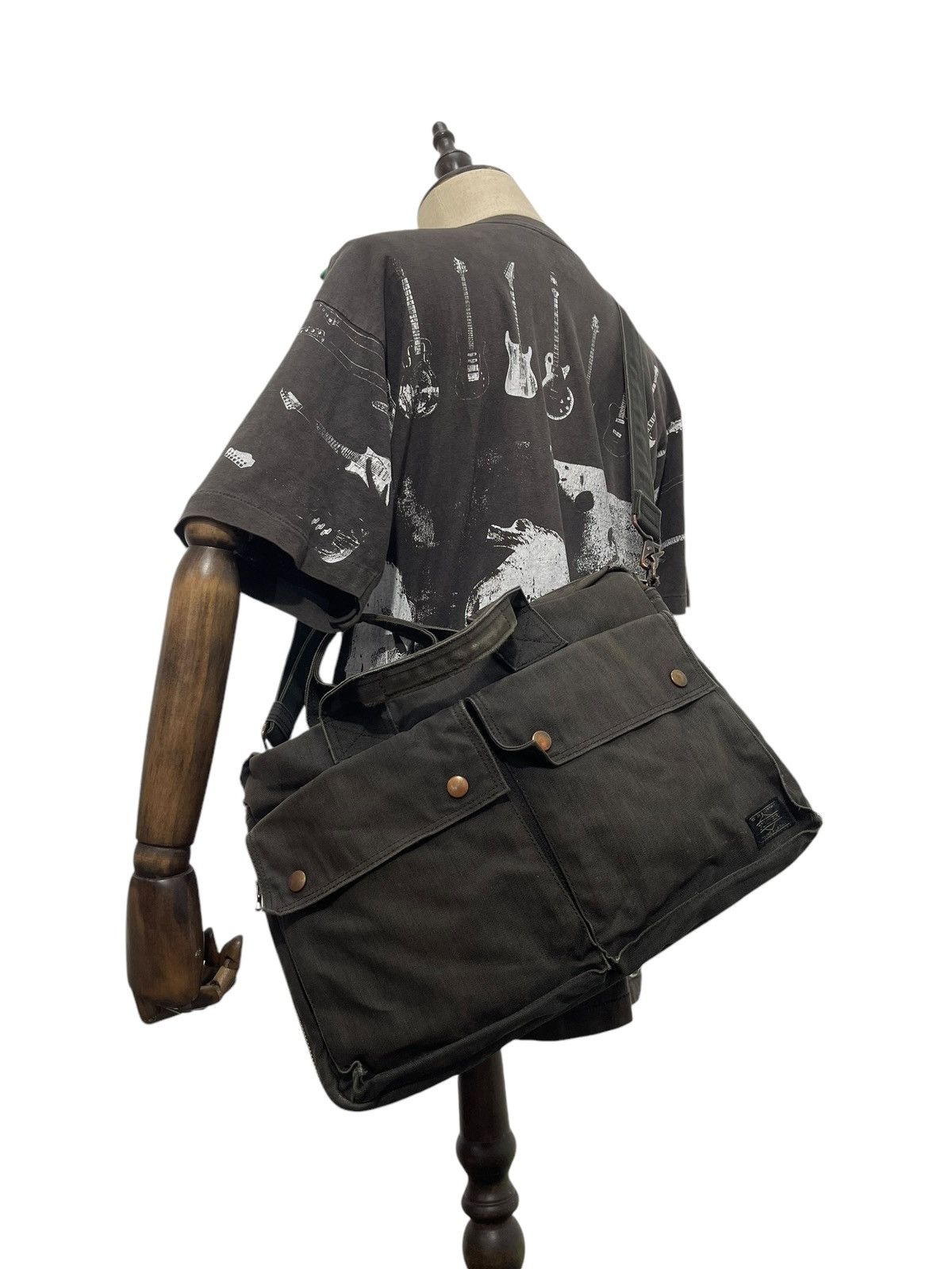 Japanese Brand × Porter × Streetwear Faded Denim Porter Yoshida 2 Way ...