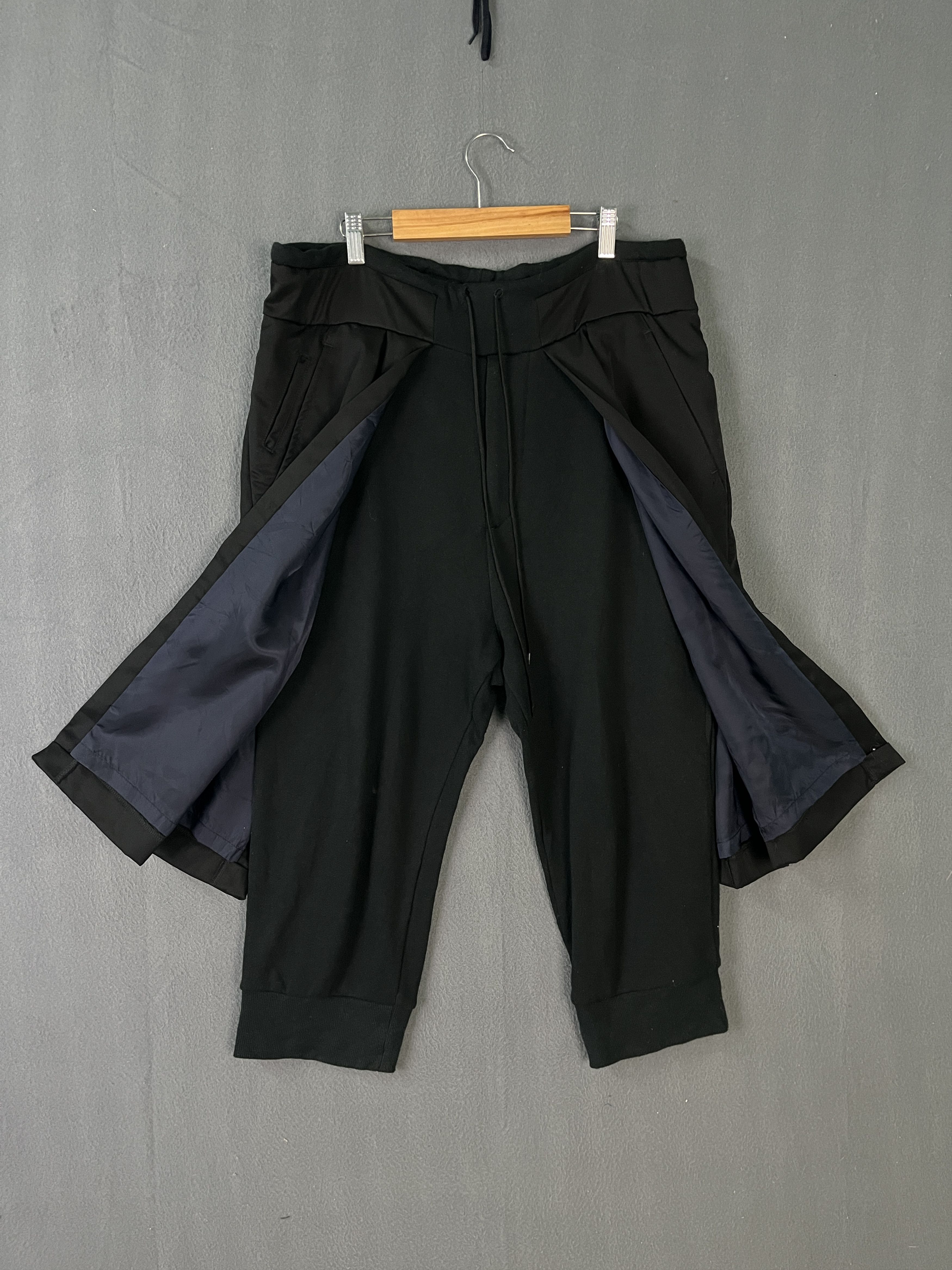 Japanese Brand SISE Double Layer Dropped Crotch Cropped Pants Made in ...