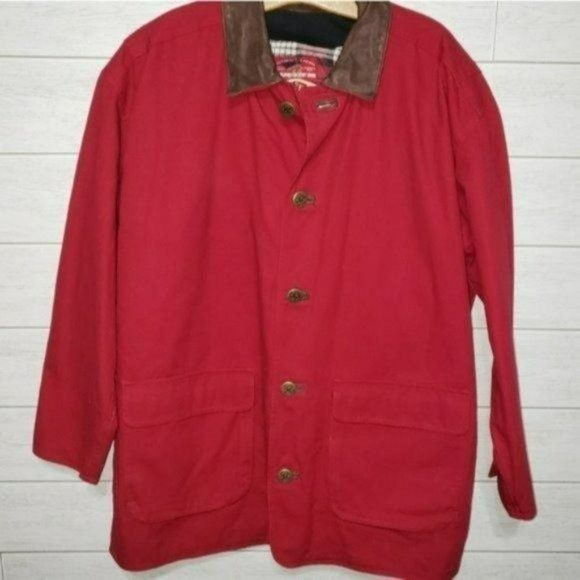 Marlboro Marlboro Chore Jacket Lined Red Barn Coat HEAVY DUTY NEW | Grailed