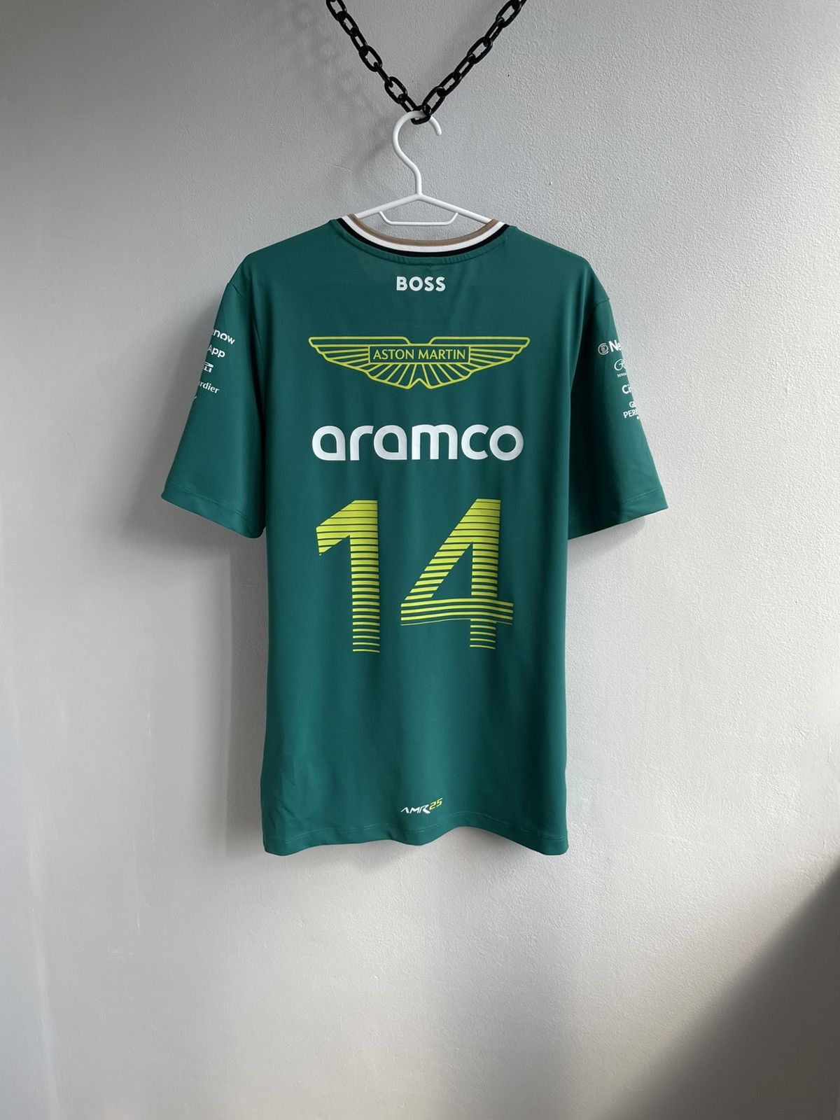 Formula 1 Aston Martin F1 Team Fernando Alonso #14 Aramco T-Shirt Tee ...