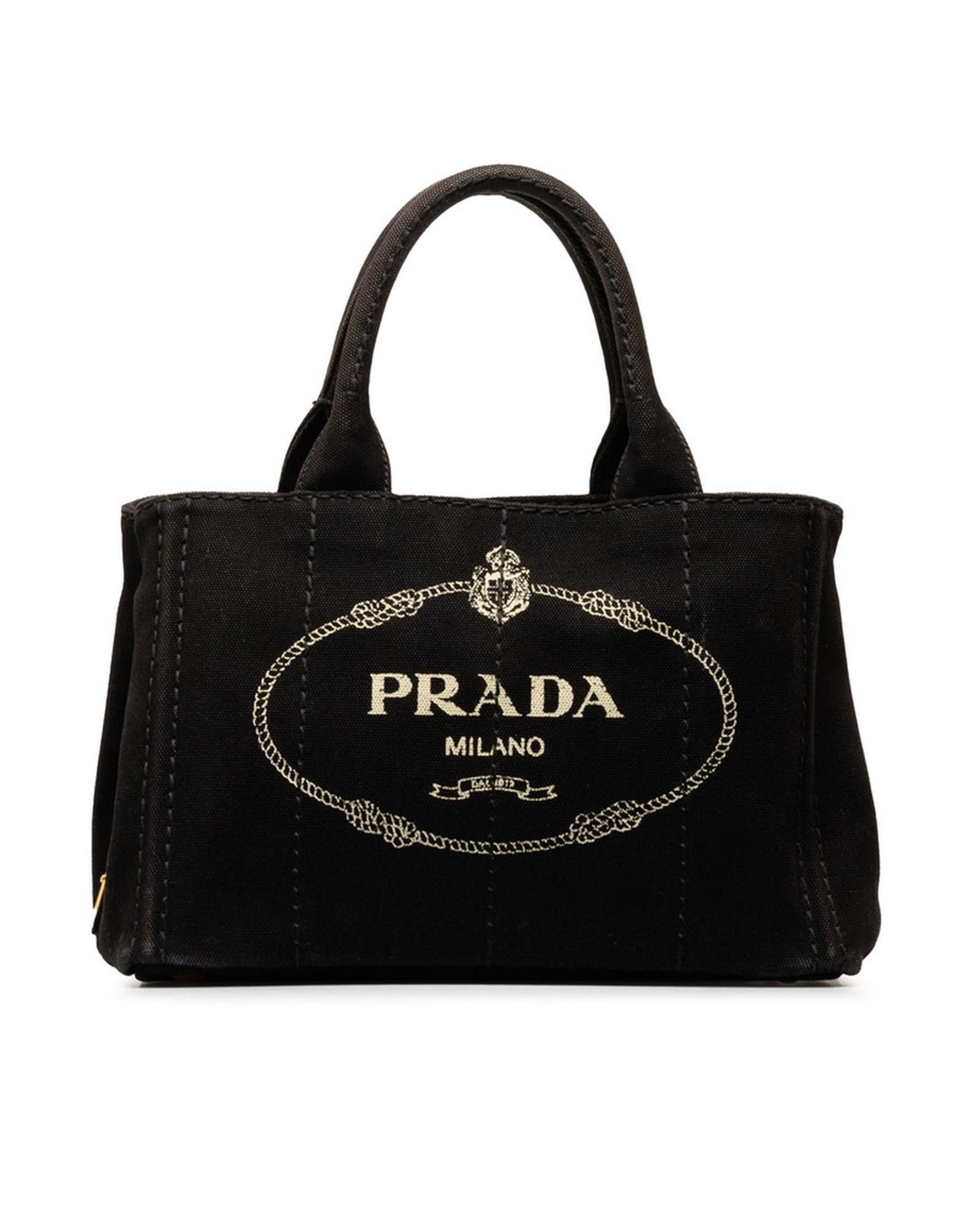 Prada Black Logo Handbag by Prada | Grailed