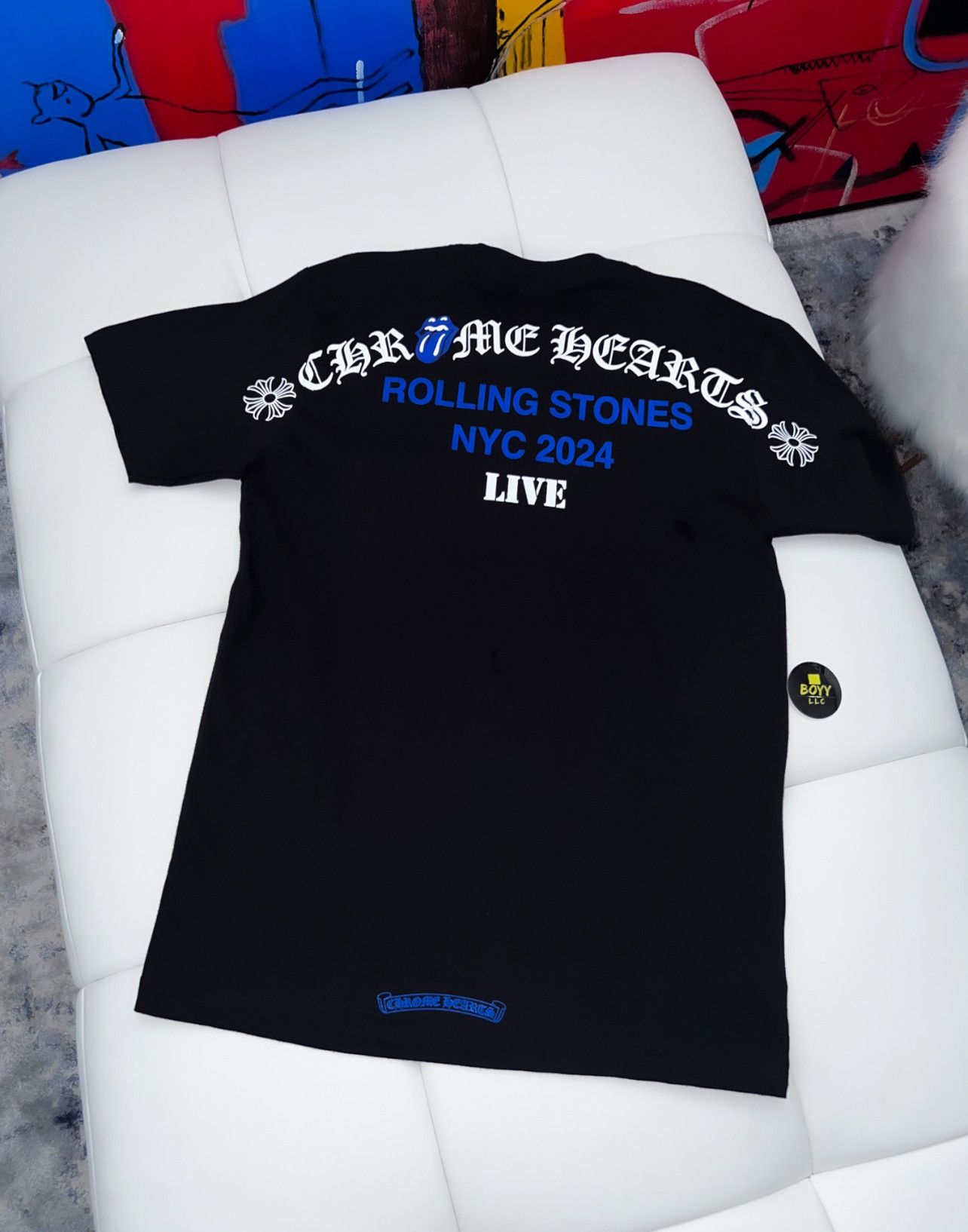 Chrome Hearts Chrome hearts x ROLLING STONES t shirt | Grailed