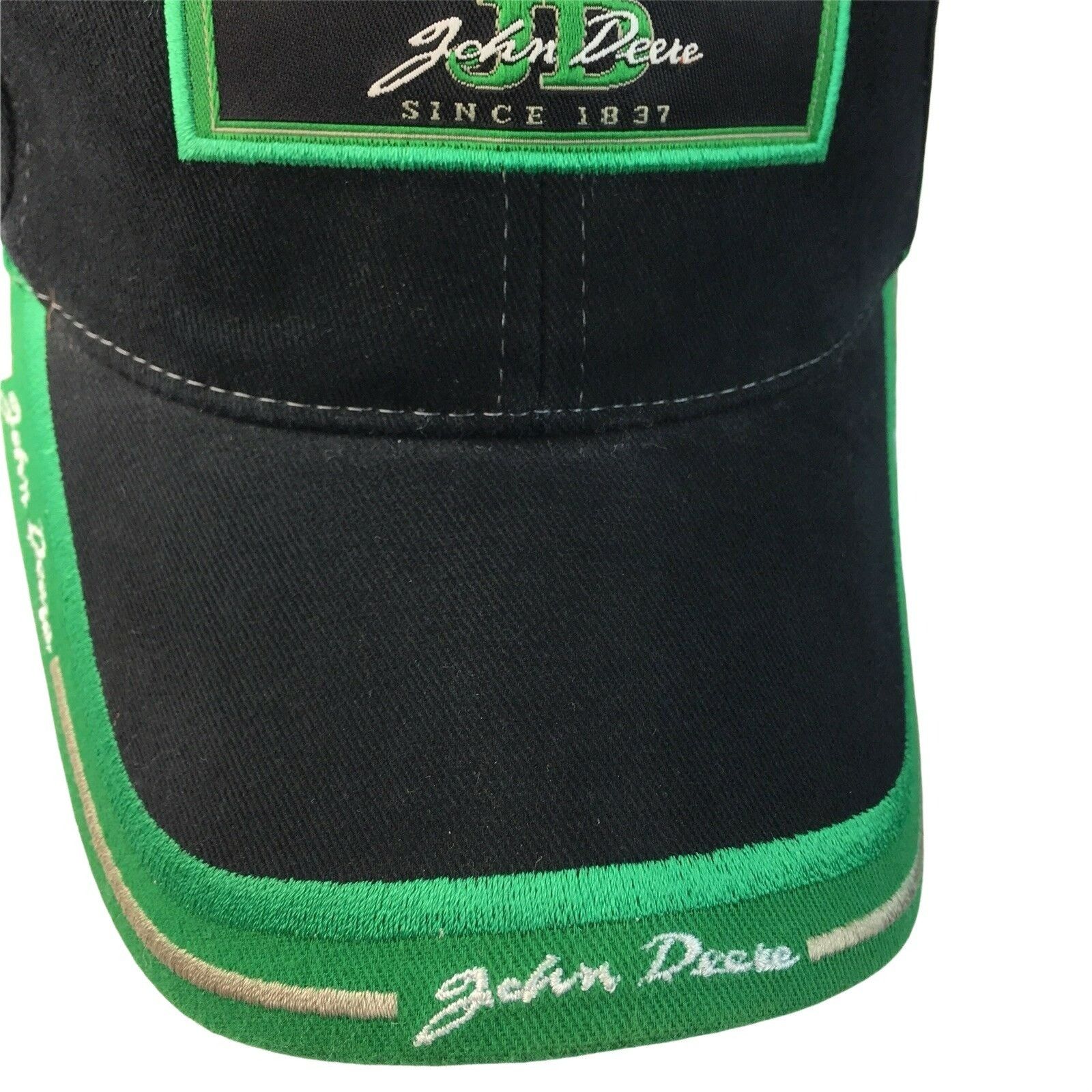 John Deere John Deere Baseball Cap Clay Francis Black Embroidered Patch ...