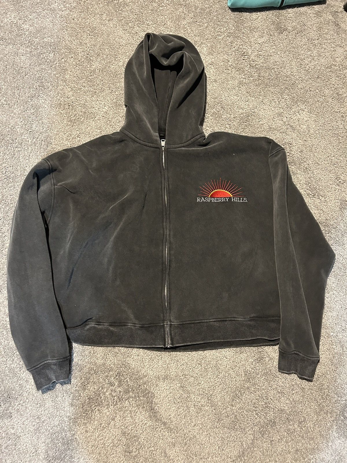 The GV Gallery the gvgallery raspberry hills black zip up hoodie | Grailed