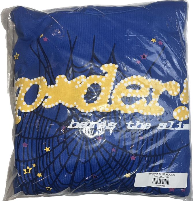 Spider Worldwide Sp5der TC Blue Hoodie | Grailed