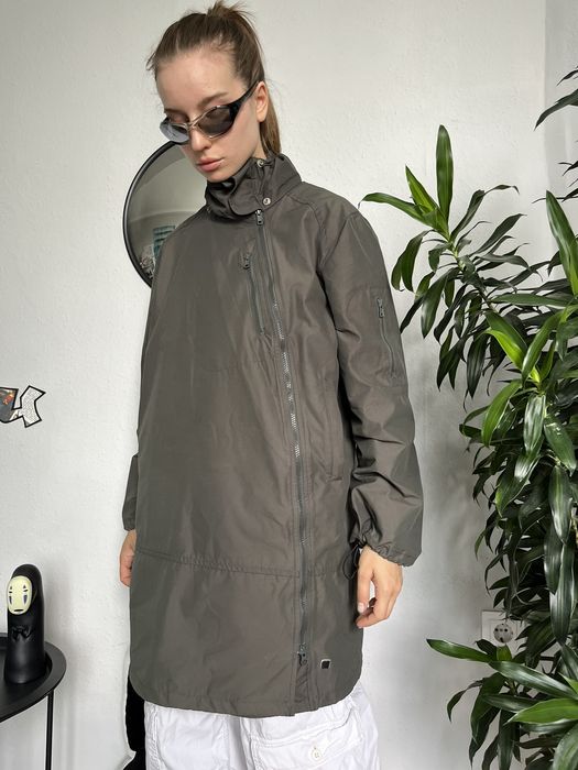 Seditionaries Asymmetric Spiral Zip Trench Matrix Waterproof Jacket ...