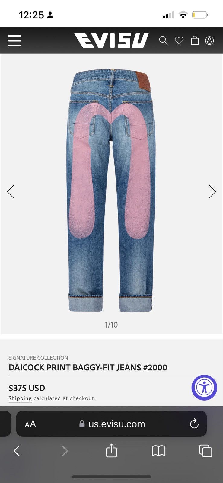 Evisu Evisu Pink Daicock denim | Grailed