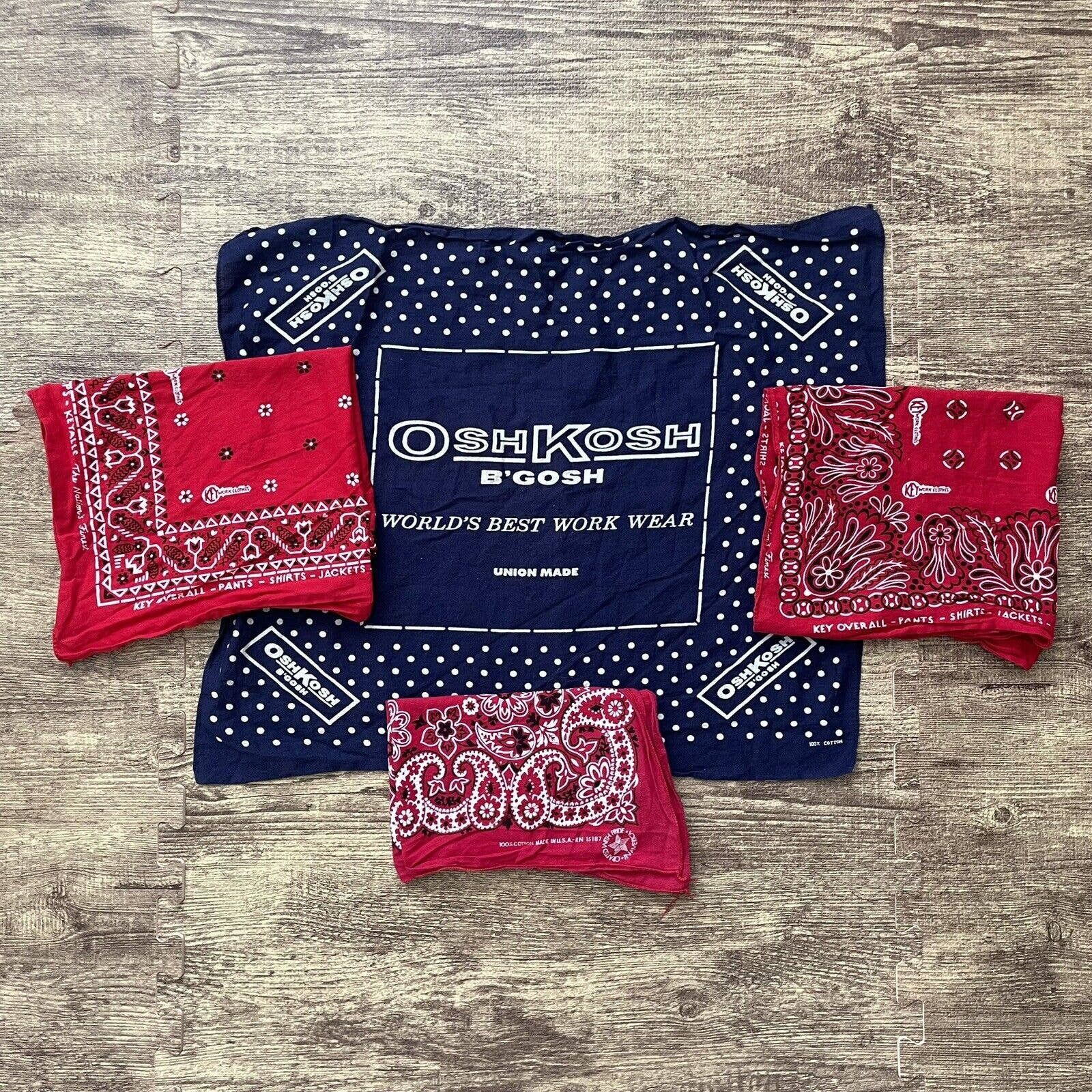 Vintage Vintage Bandana Lot Oshkosh Key Work Clothes Union Made | Grailed