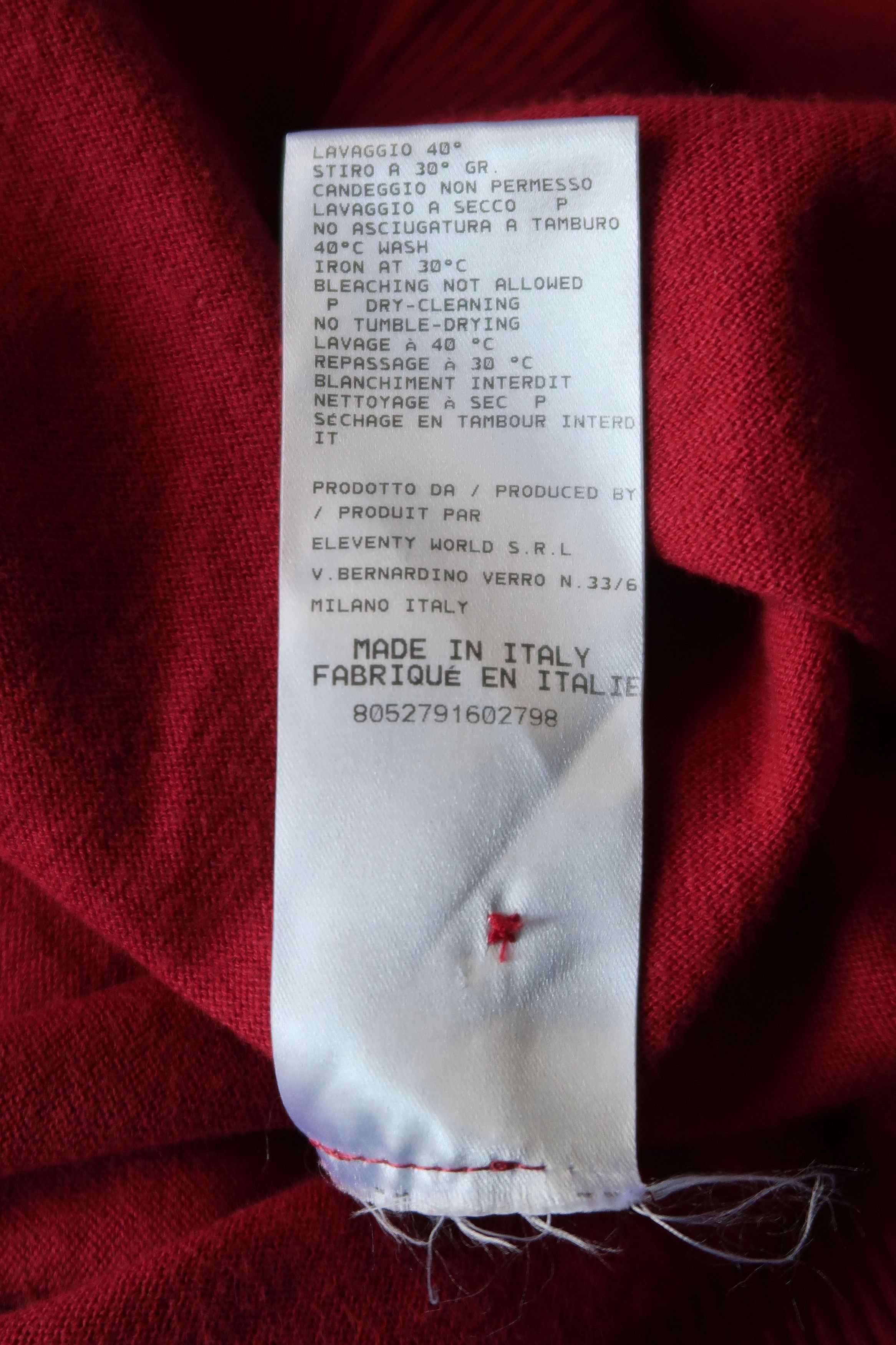 Eleventy ELEVENTY First Class Mens Knit Cotton Polo T-shirt | Grailed