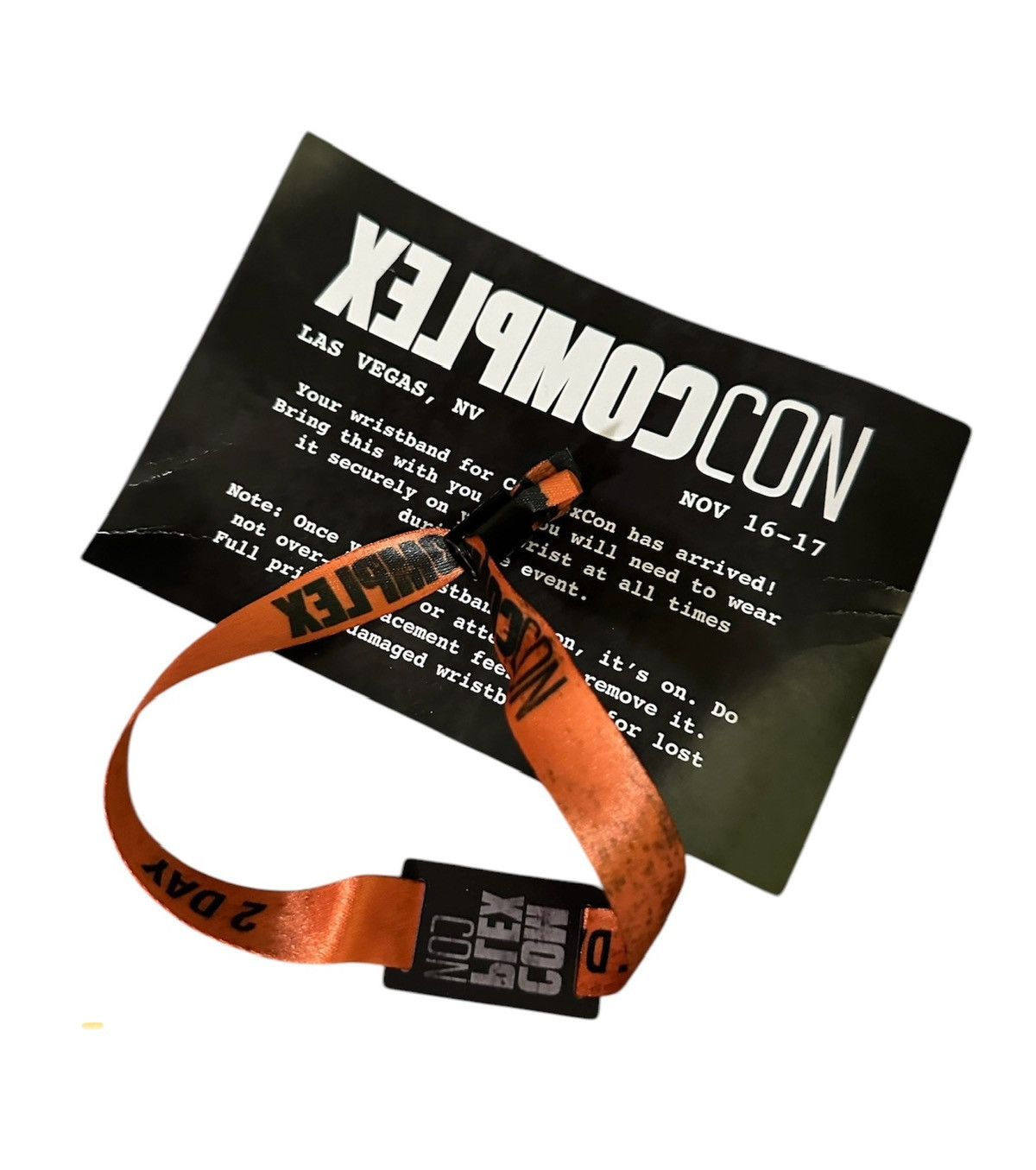 Travis Scott Complex Con Wristband 2 GA Travis Scott Playboi Carti ...