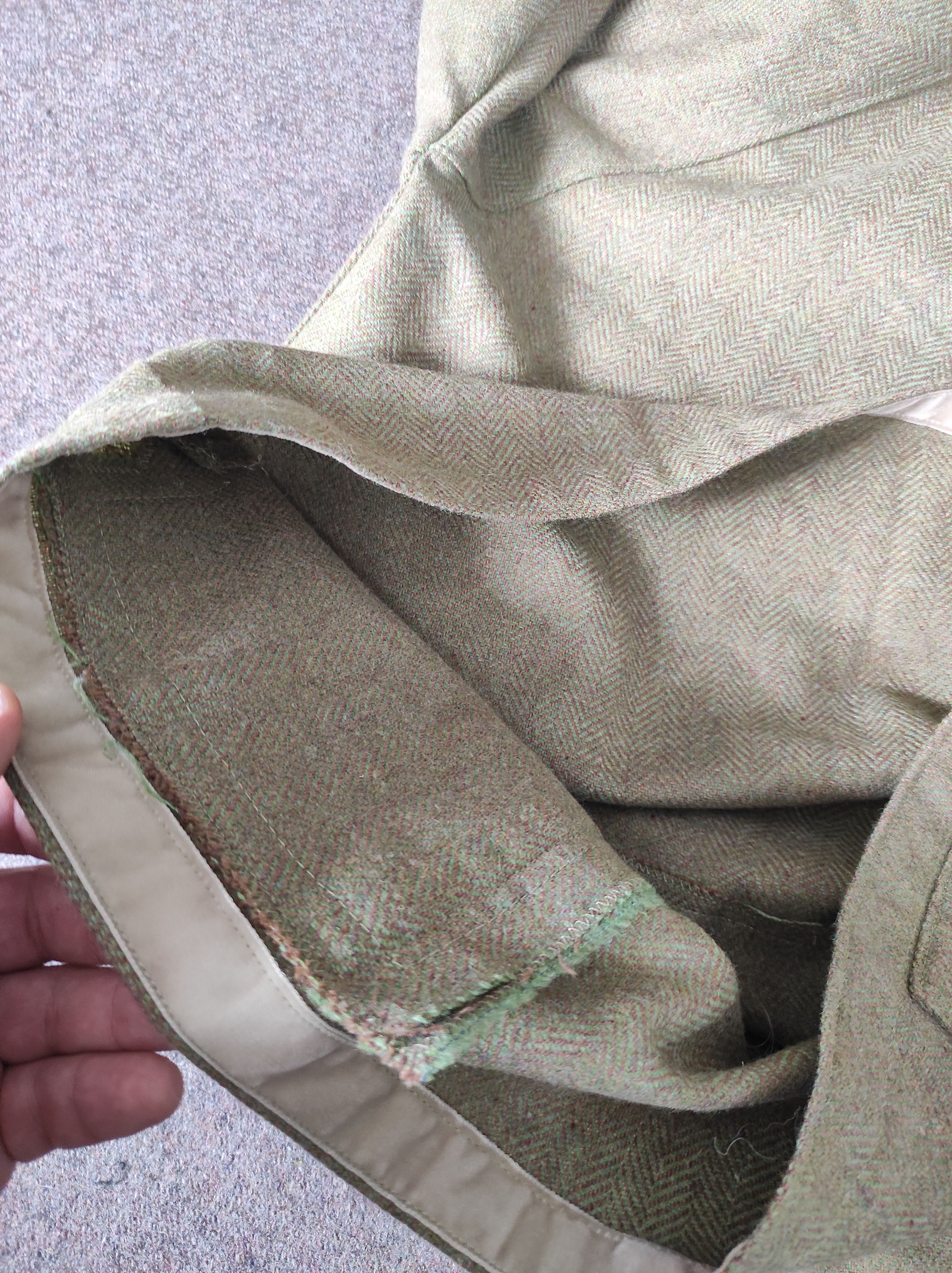 Japanese Brand Vintage Bespoke Tweed HBT Smock With Paisley Pattern ...