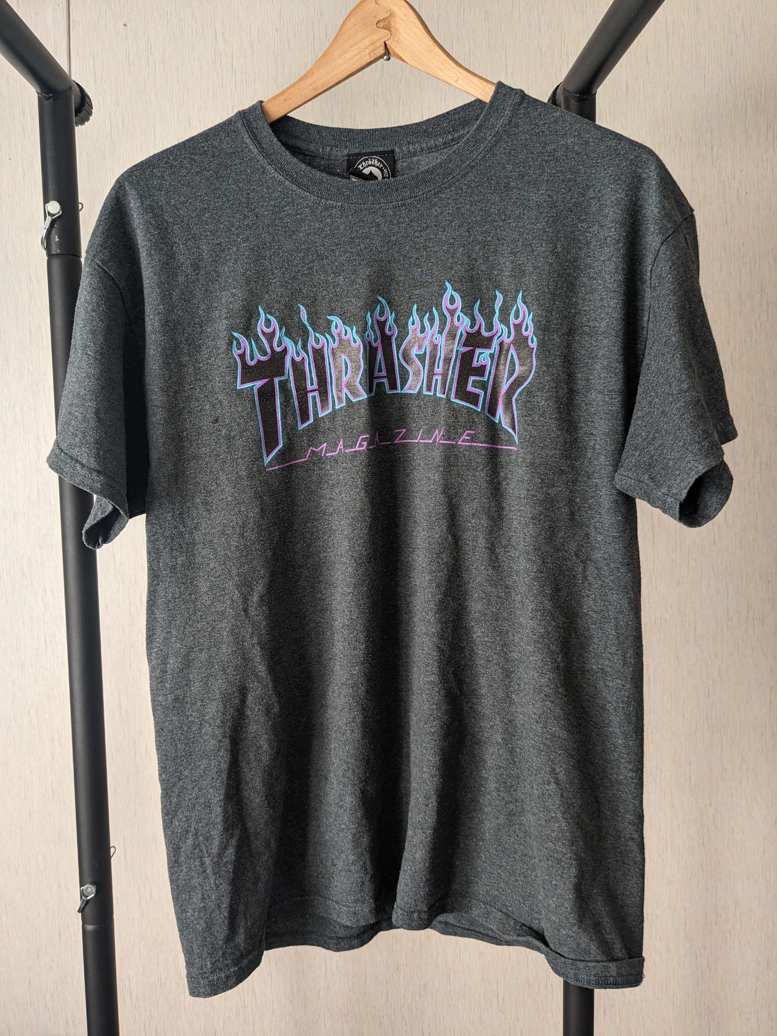 Thrasher Thrasher Blue Purple T Shirt | Grailed