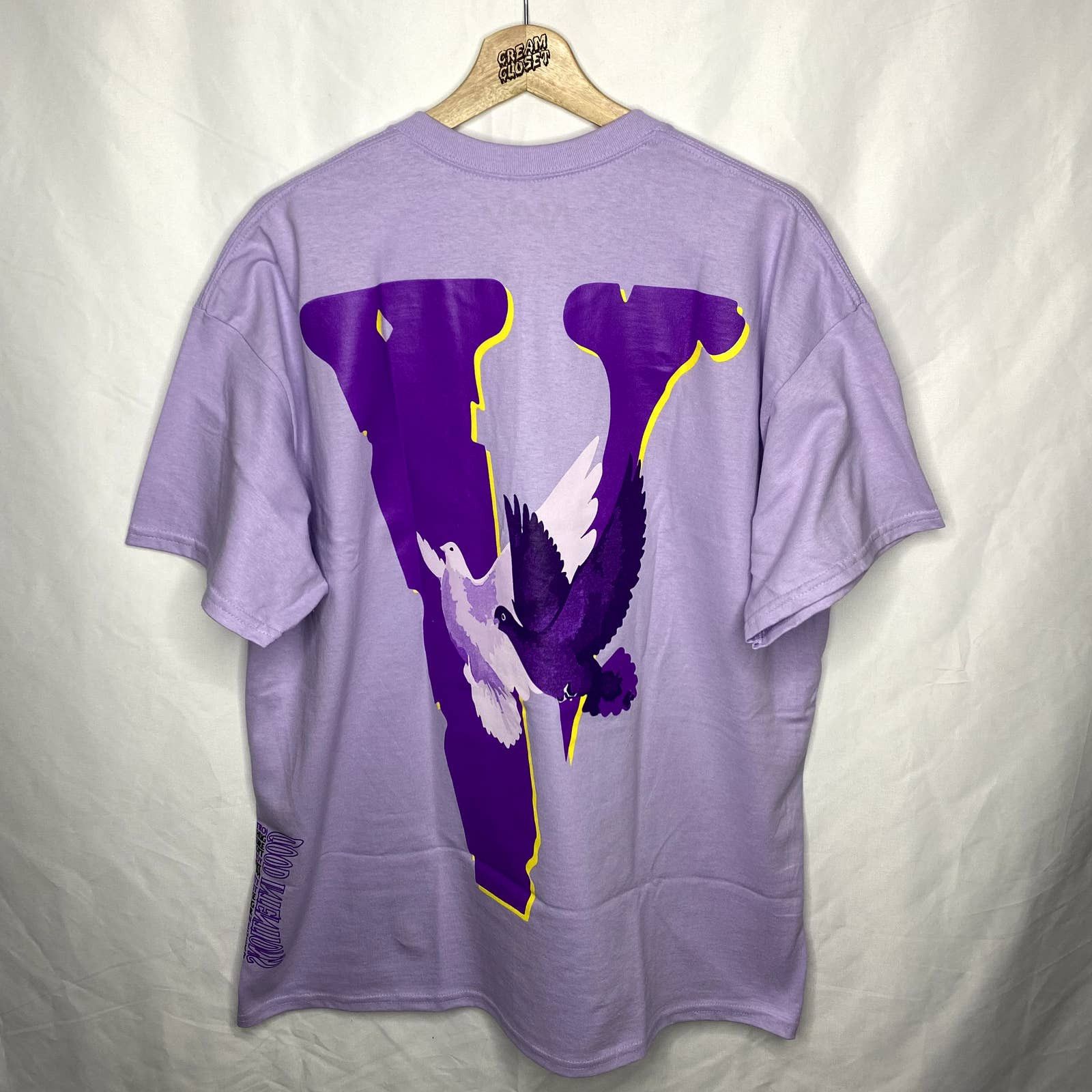 Vlone Nav x VLONE Good Intentions Doves Hip Hop Rap Tour Merch Tee ...
