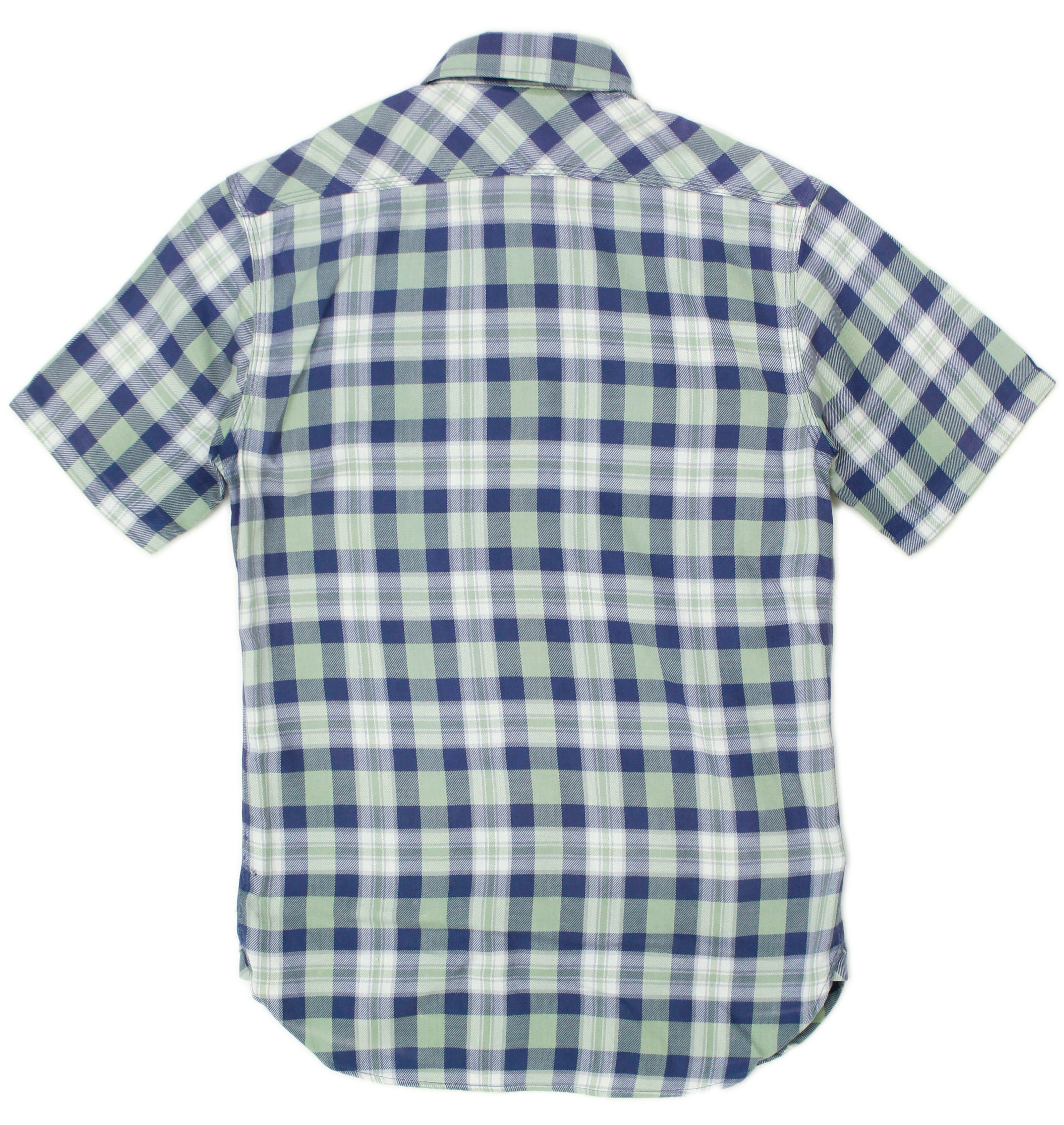 RRL Ralph Lauren Key West Plaid Twill Short Sleeve Work Shirt | Grailed