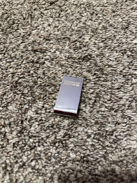 Bape Bape OVO Ape Head Silver Metal Money Clip | Grailed