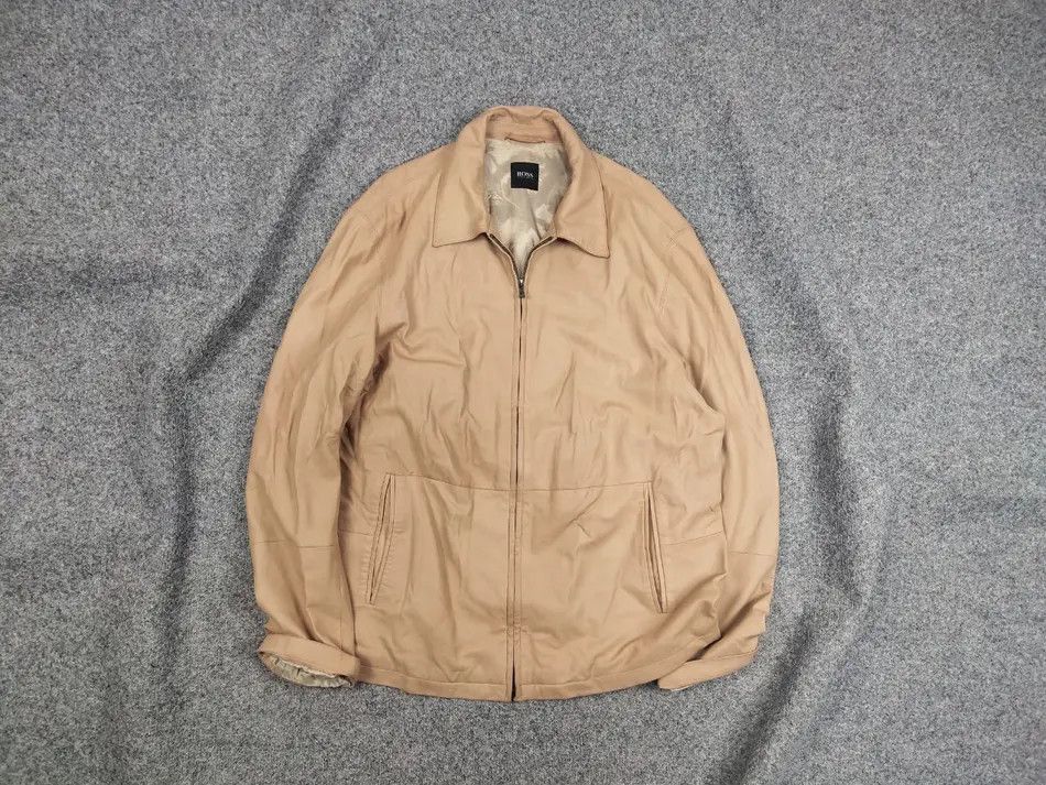 Hugo Boss × Luxury × Vintage Vintage Hugo Boss Premium beige goat ...