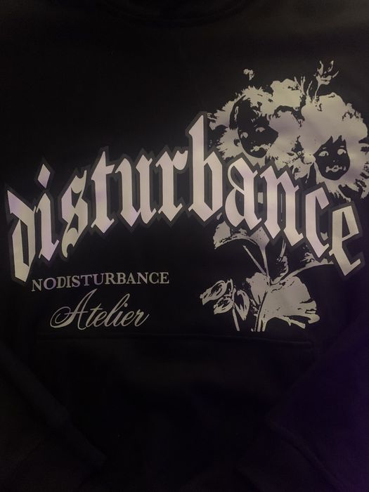 Streetwear No Disturbance Atelier Black Hoodie | Grailed