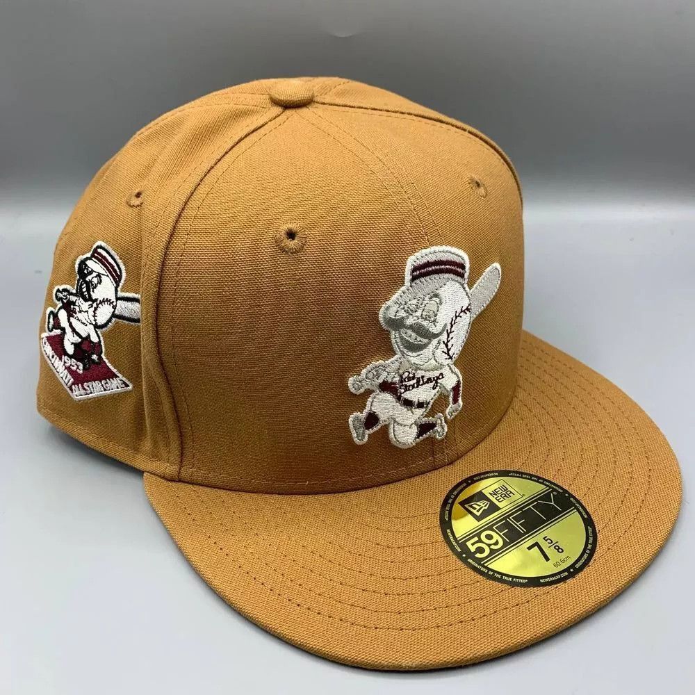 New Era Cincinnati Reds Hat Men 7 5/8 59Fifty New Era MLB Fitted Cap ...