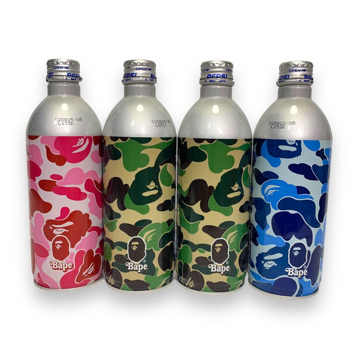 Bape BAPE PEPSI VINTAGE ABC CAMO CAN SET | Grailed