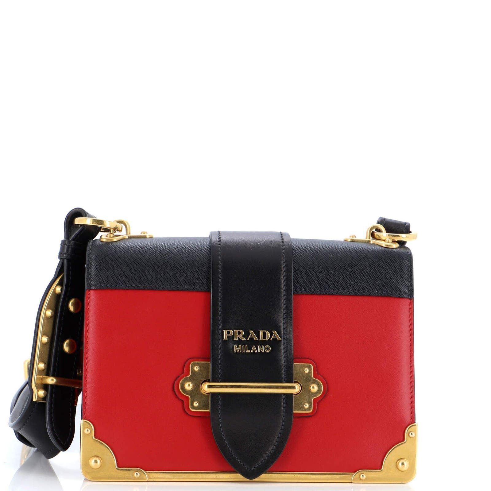Prada Cahier Crossbody Bag City Calf and Saffiano Small | Grailed