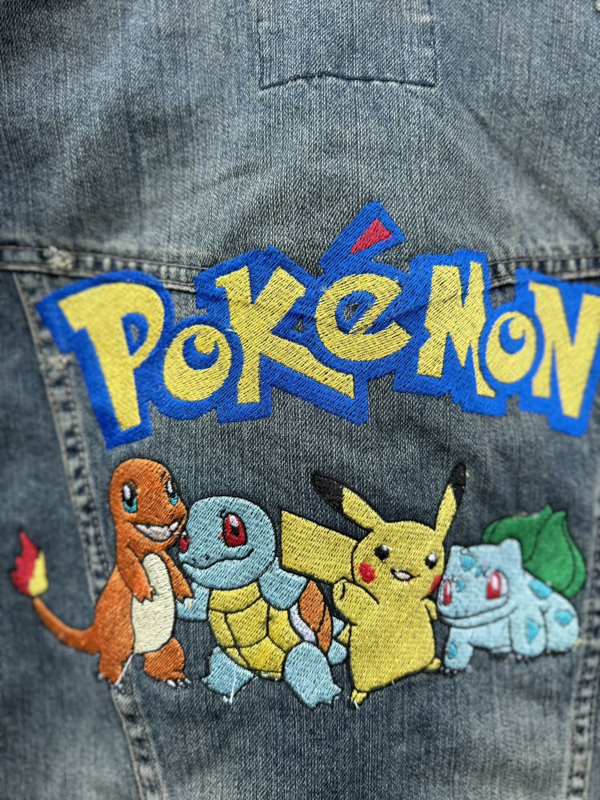 Aeropostale Pokémon denim jacket rare pikachu dbz women’s | Grailed