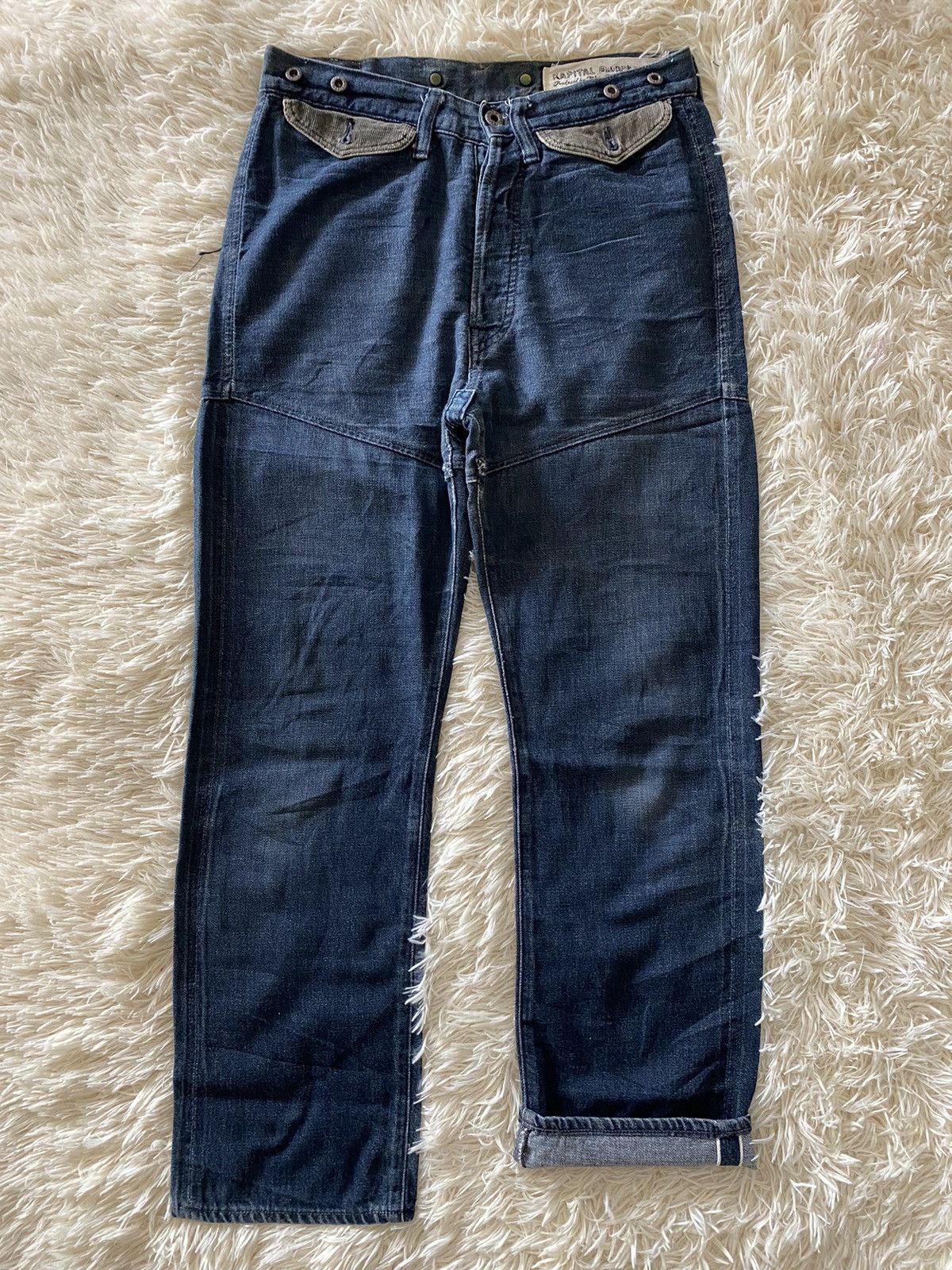 Kapital Rare Kapital One Back Pocket Selvedge Cinch Back | Grailed