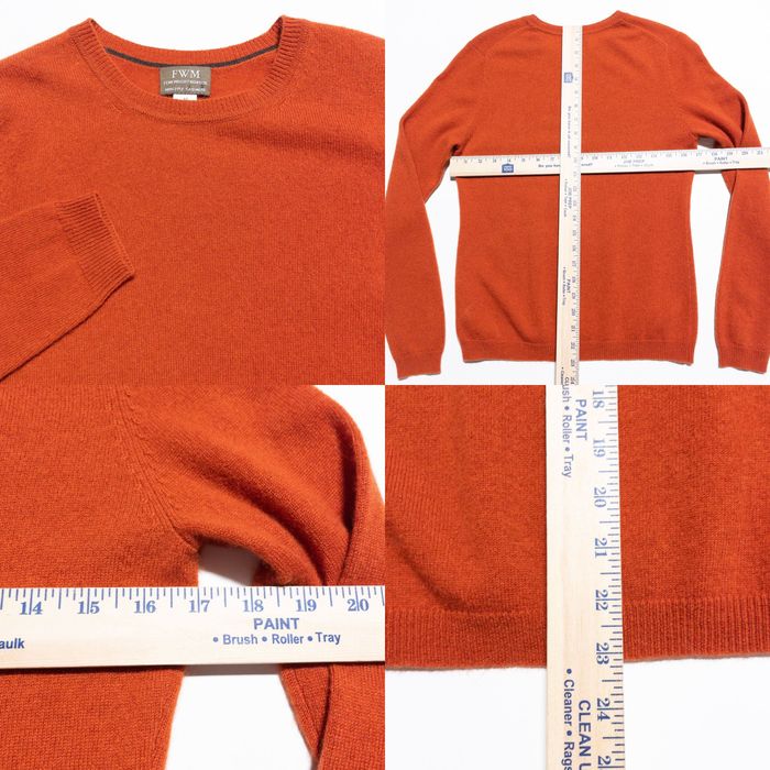 Vintage Fenn Wright Manson Cashmere Sweater Women's Medium Solid Orange ...