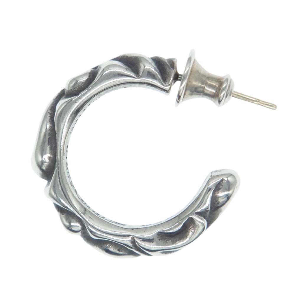 Chrome Hearts SCROLL HOOP EARRINGS | Grailed