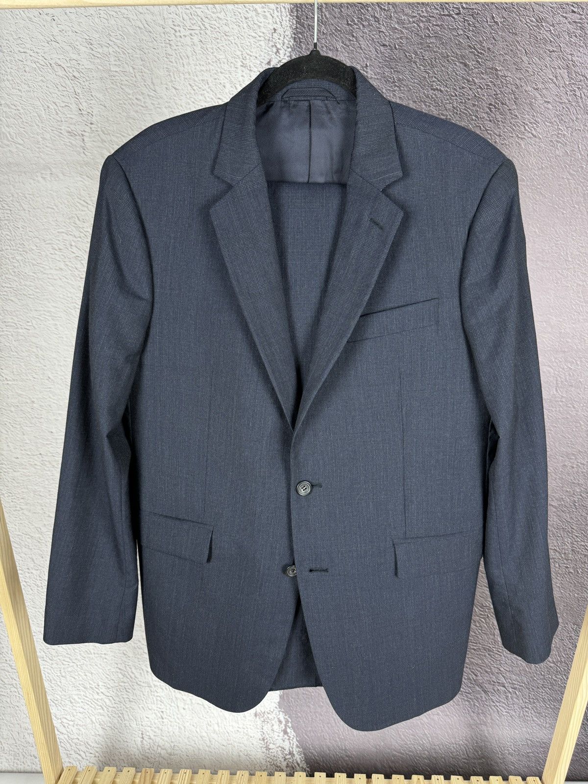 Hackett × Luxury Men's Hackett Mayfair Lightweight Tonal Check Dark ...