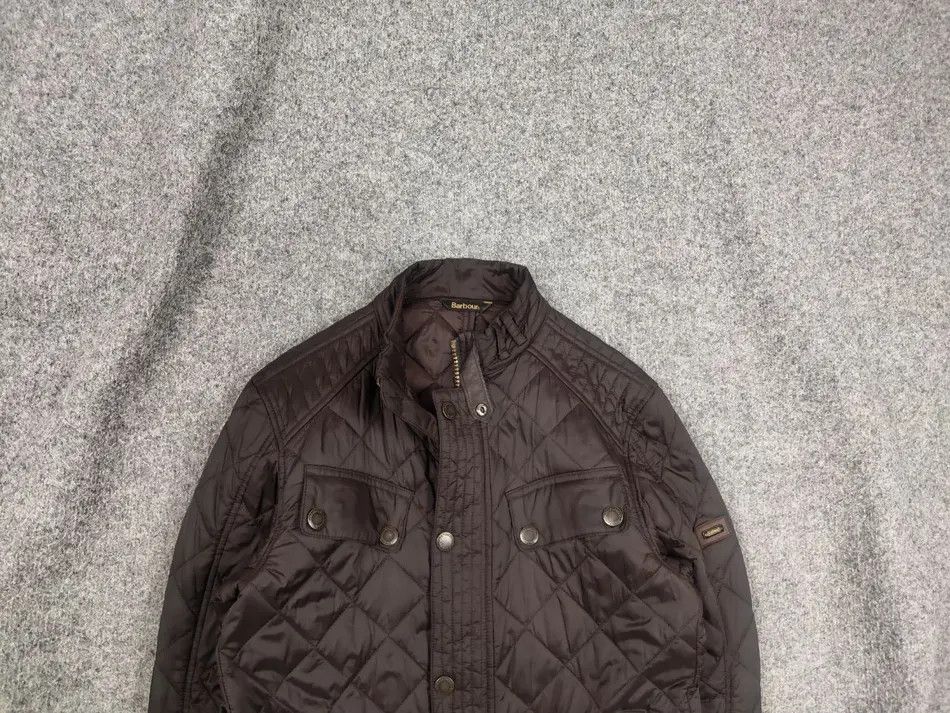 Barbour Barbour International coolant quilted brown Biker Jacket | Grailed