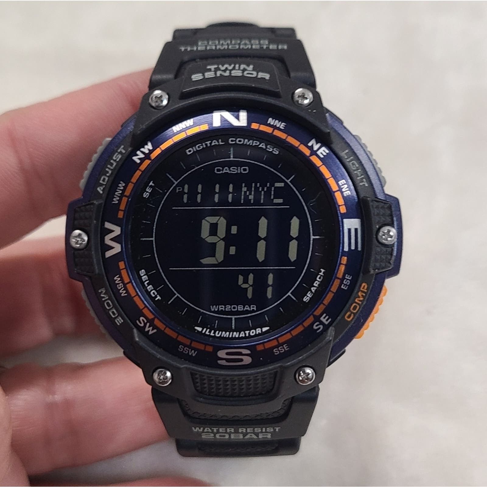 Casio Casio SGW 100 Men's Twin Sensor Digital Watch | Grailed