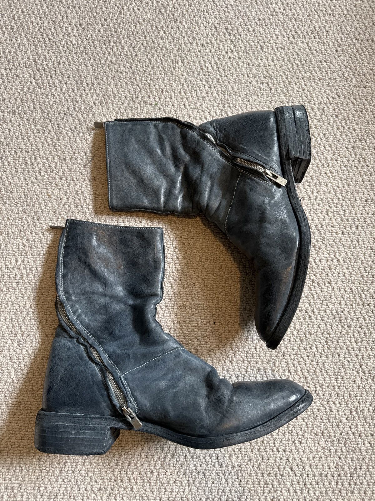 Carol Christian Poell Petrol Tornado Boots CCP7 | Grailed